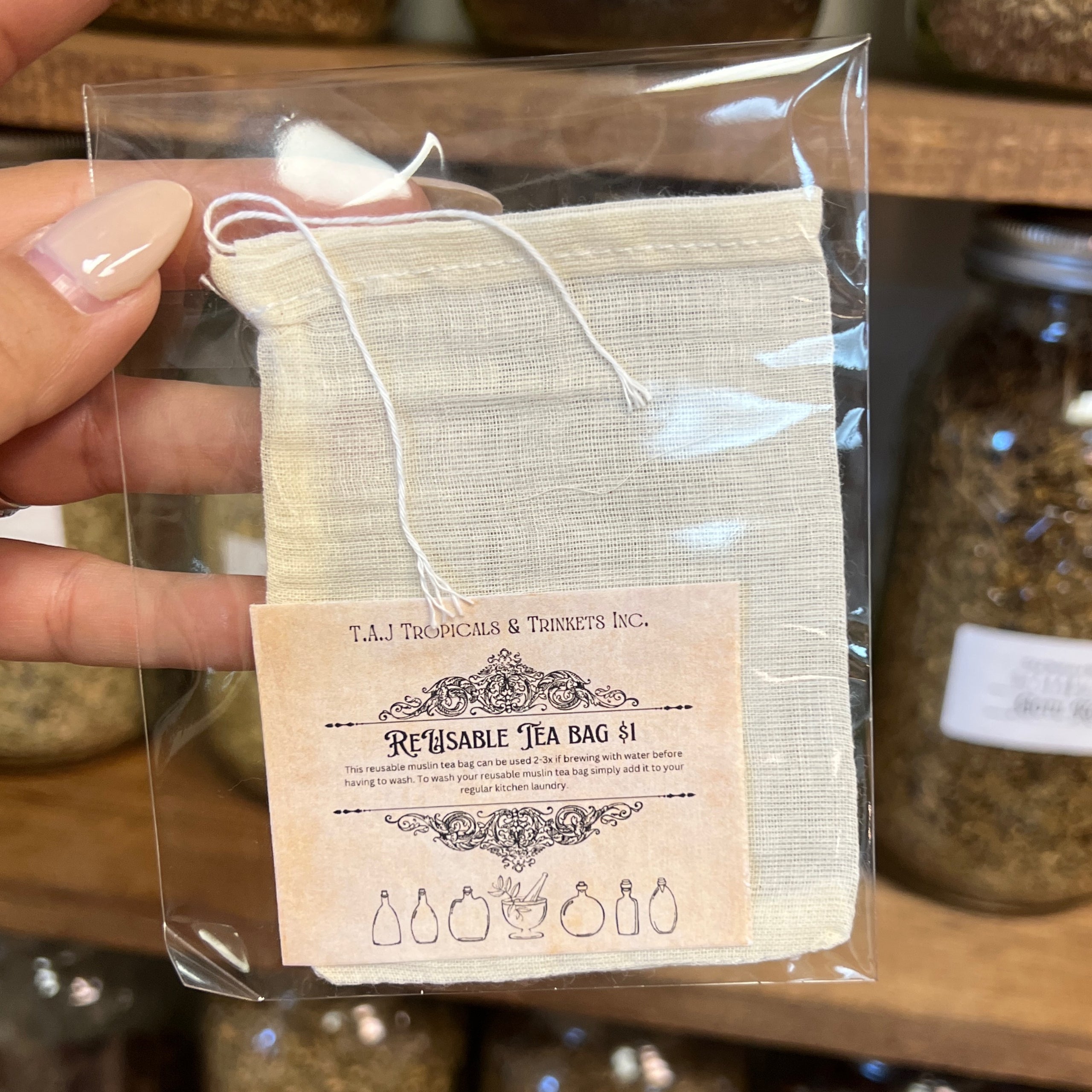 Reusable Tea Bag | T.A.J Tropicals & Trinkets Inc.